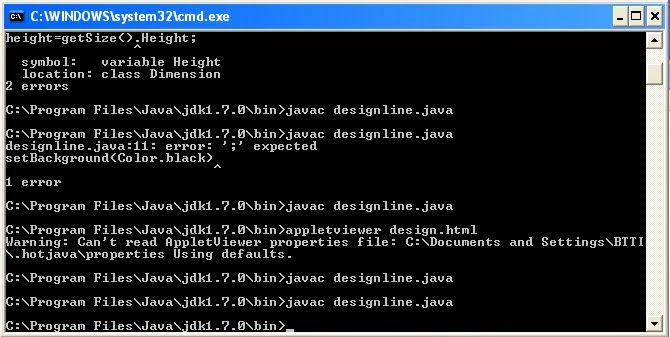 How to draw Line in Applet