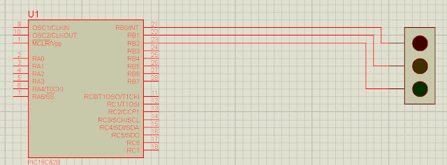 PIC Microcontroller: traffic light circuit and code using pic ...