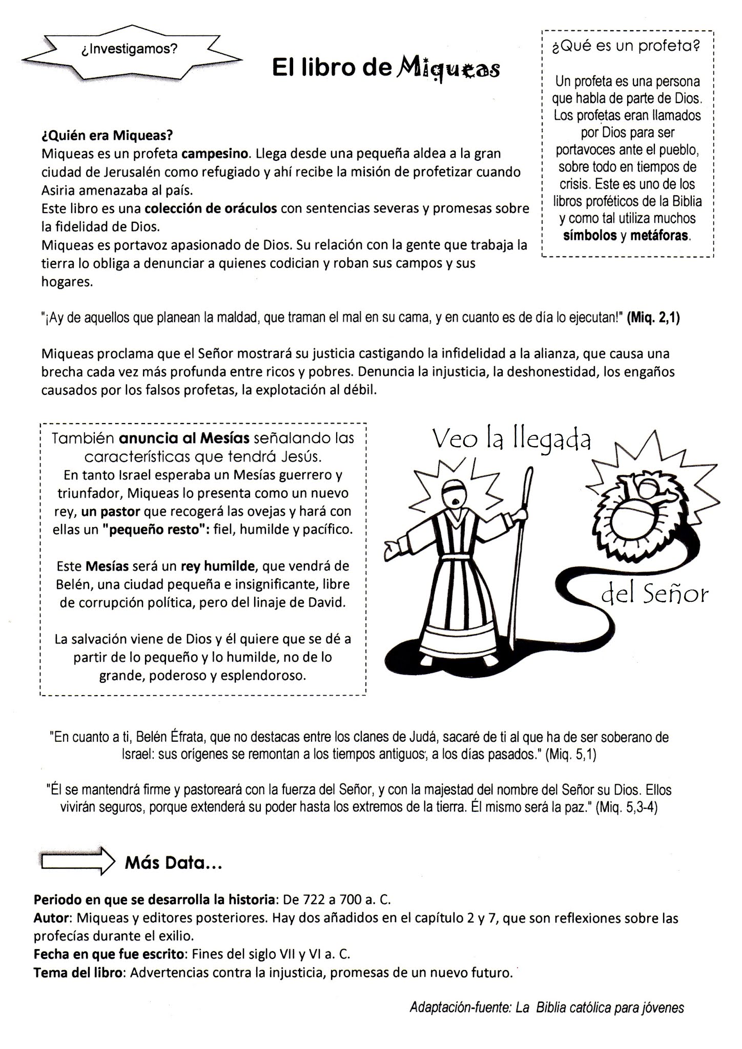 El Libro del Profeta Miqueas - Educacion Religiosa