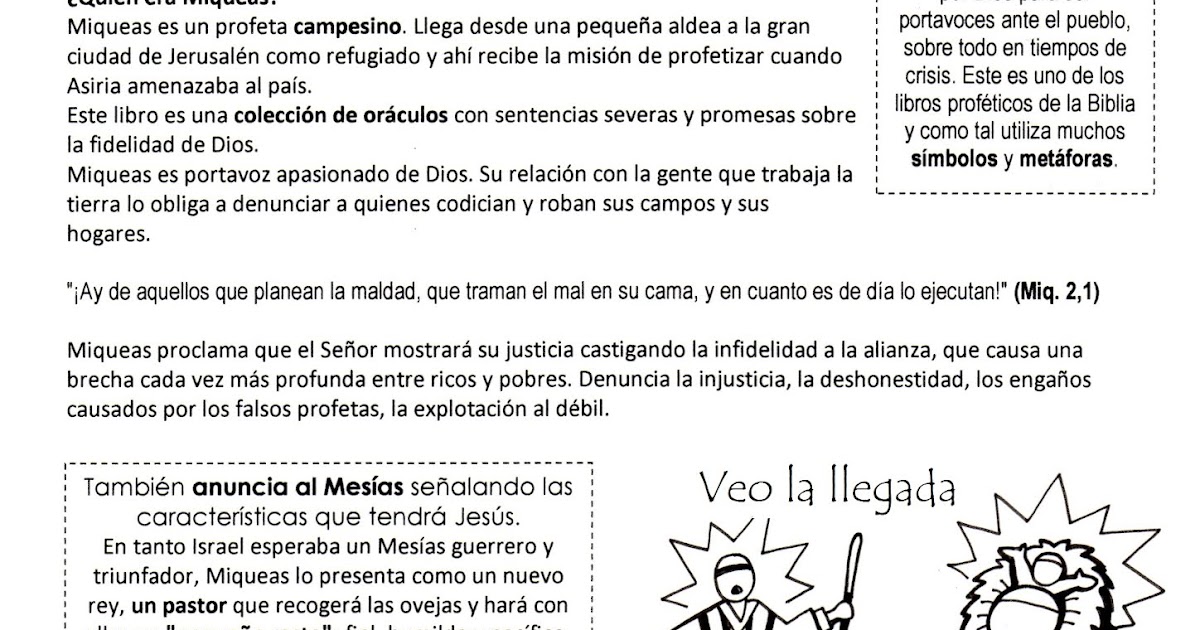 El Libro del Profeta Miqueas - Educacion Religiosa