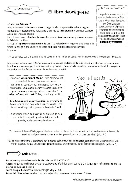 El Rincón de las Melli: El Libro del Profeta Miqueas