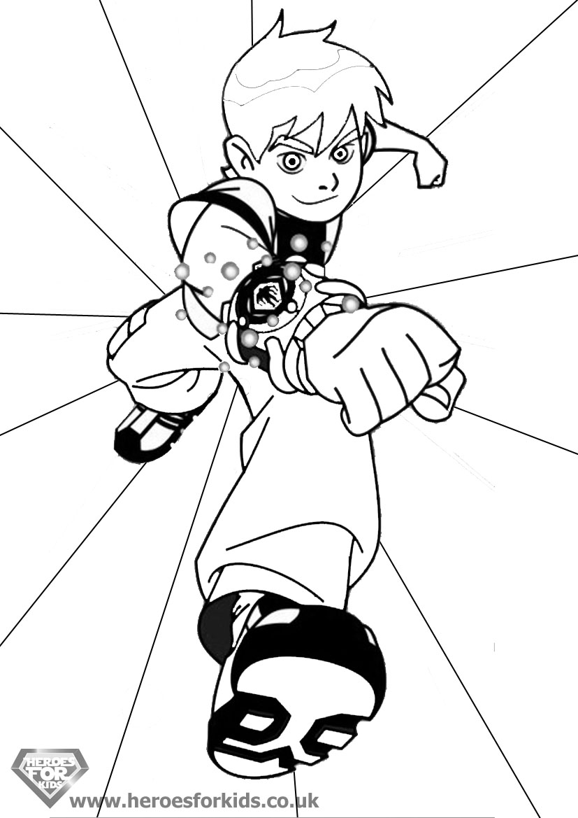 Ben 10 reboot coloring pages - heavylinda