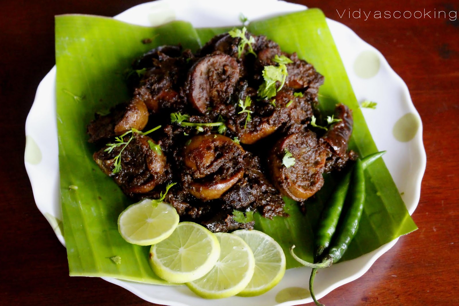 Southindian Style Mutton Kidney Fry Recipe