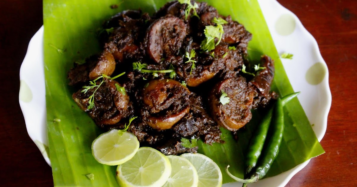 Southindian Style Mutton Kidney Fry Recipe