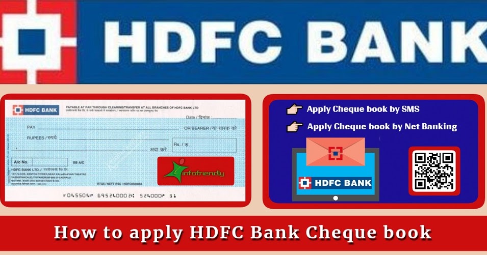 How To Apply HDFC Bank Cheque Book - webofficialfinance