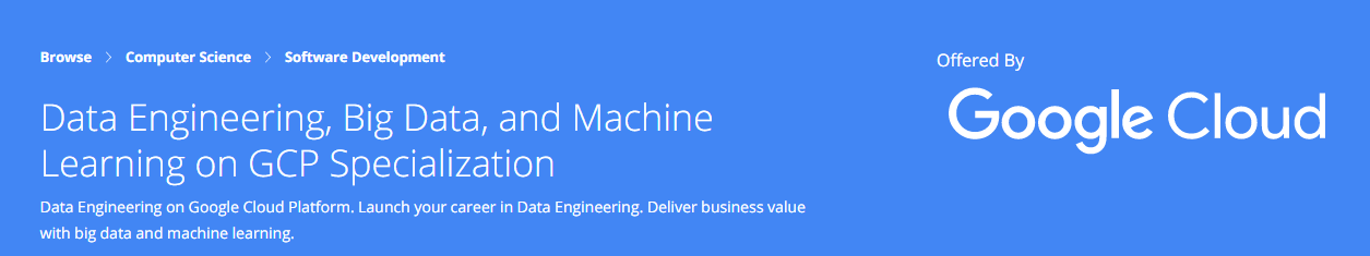 AI Academy: Data Engineering & Machine Learning on Google Cloud Platform Specialization ...