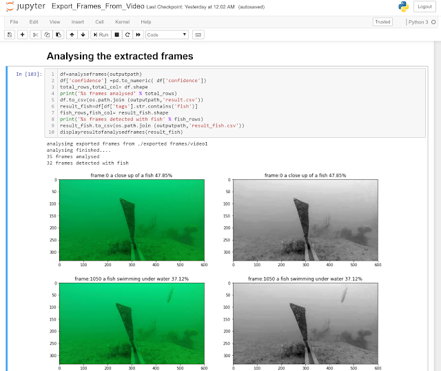 Computer vision fish frame proposal