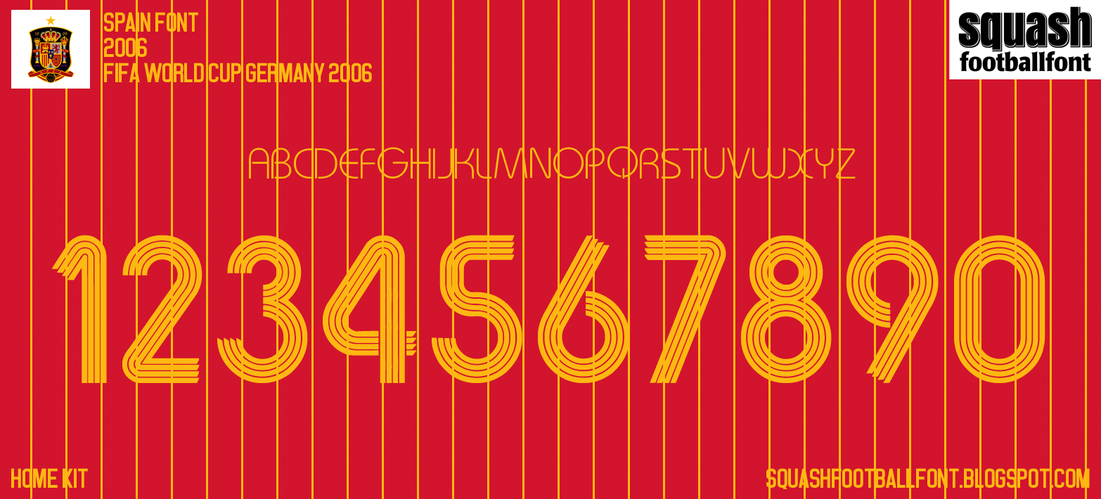 SFF: Spain World Cup 2006 Font