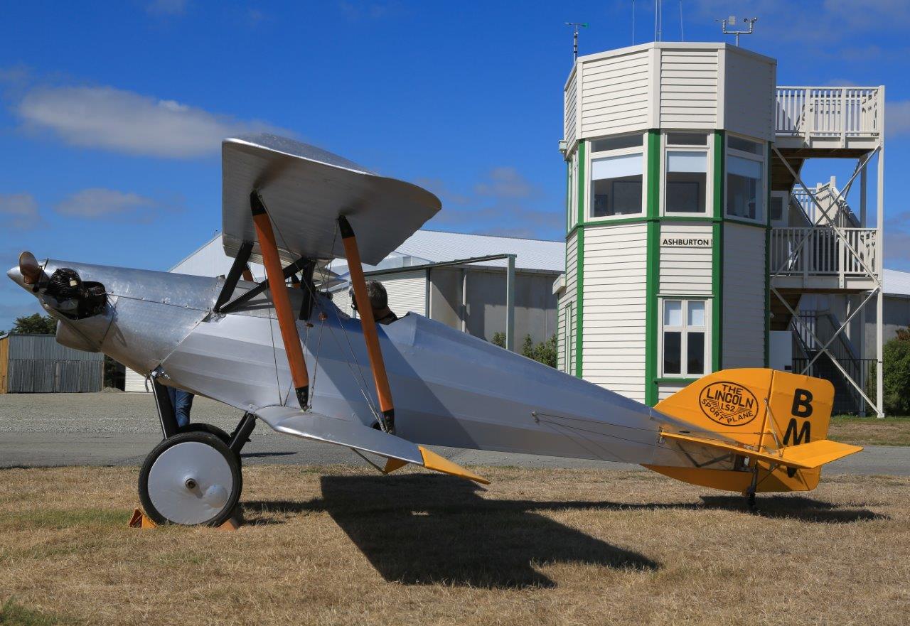 NZ Civil Aircraft: Tiger Moth Fly in Ashburton 14th March # 5