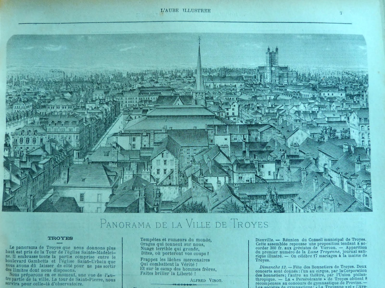 Troyes-en-Champagne: Panorame de la ville de Troyes Troyes-en-Champagne: Panorame de la ville de Troyes
