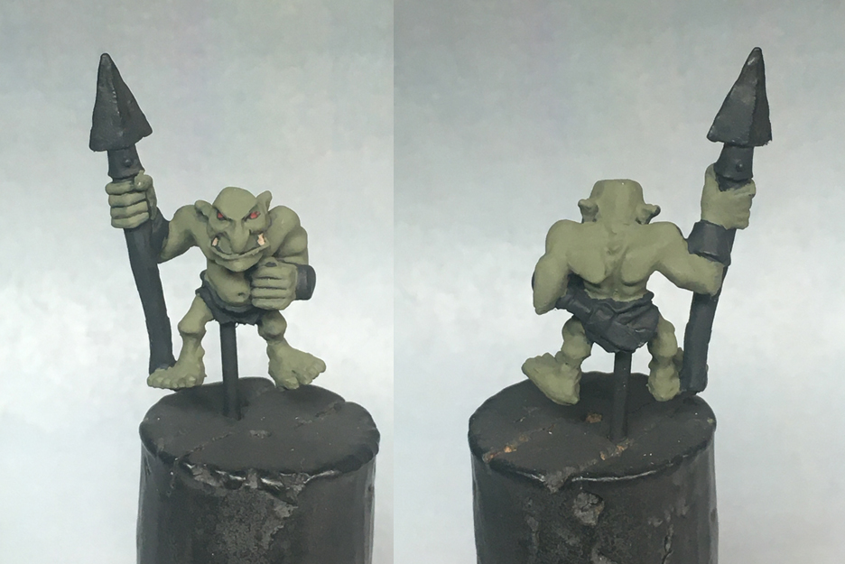 Blue's Marauding Miniatures: Goblin Skin Technique.