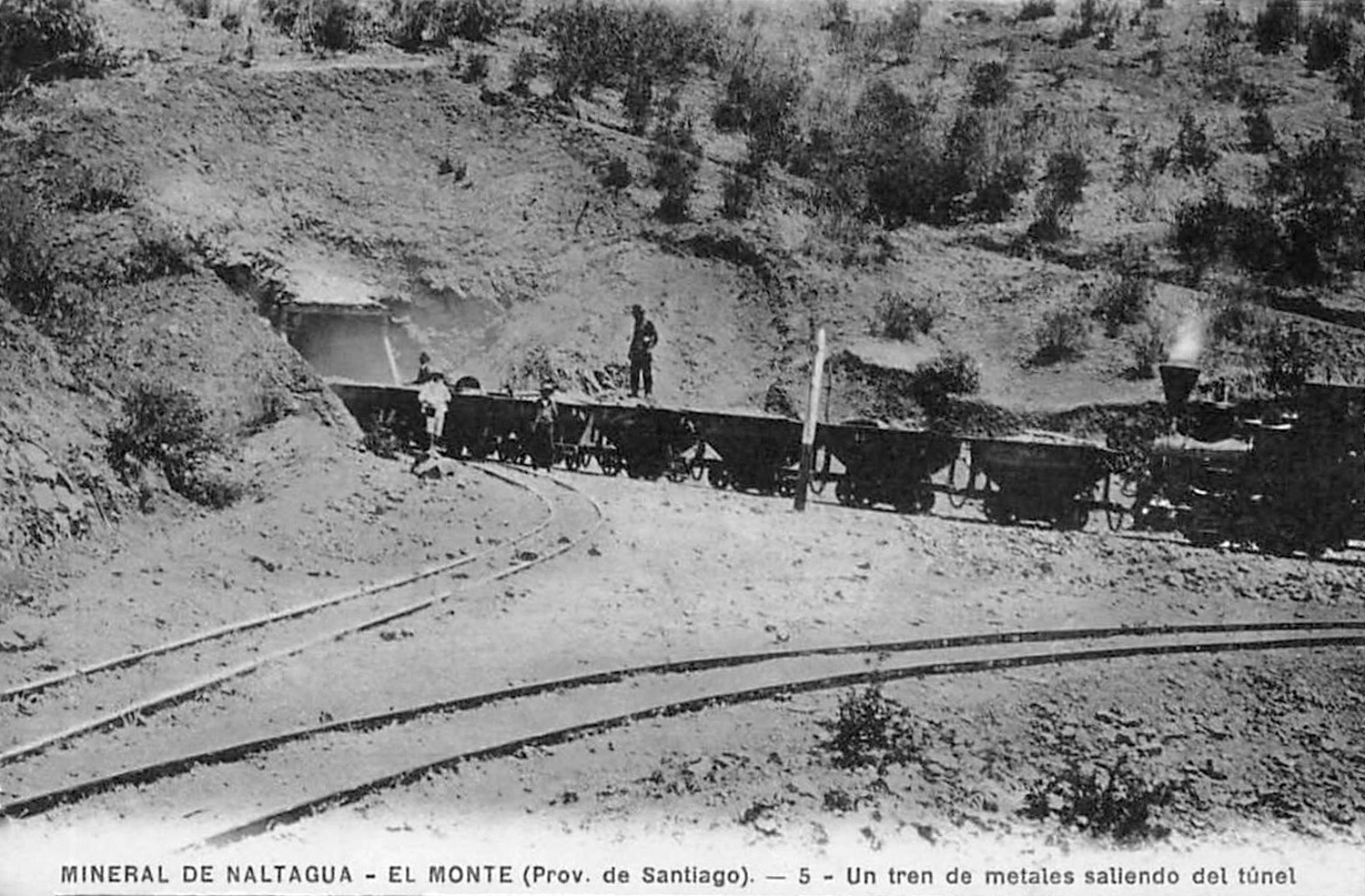 transpress nz: narrow gauge copper ore mining steam train, Chile