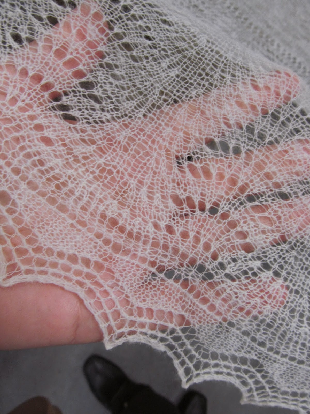 A passion for knitted Lace: Wear your lace...