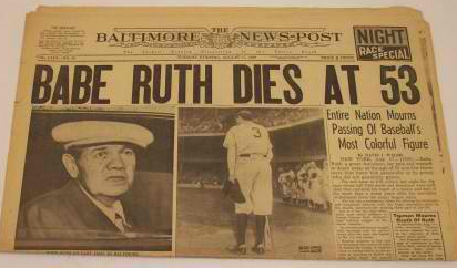 Clancy Tucker's Blog: 28 October 2015 - BABE RUTH