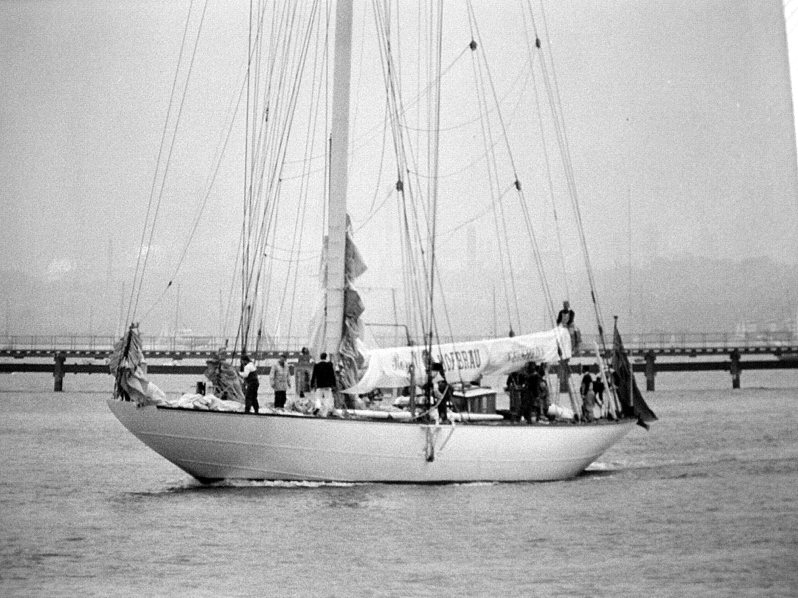 Shockwave40 Velsheda J Class Yacht Pictured 1980s Southampton Ocean Village