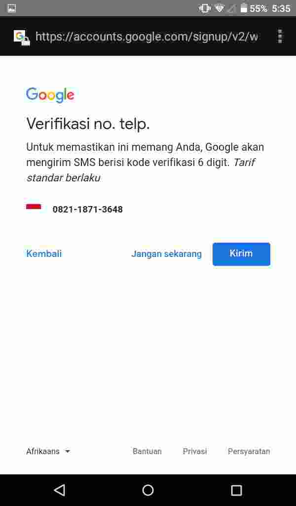 CARA BUAT AKUN GOOGLE, TERBARU di ANDROID 2020 - CILIMUS PASIR JOTANG