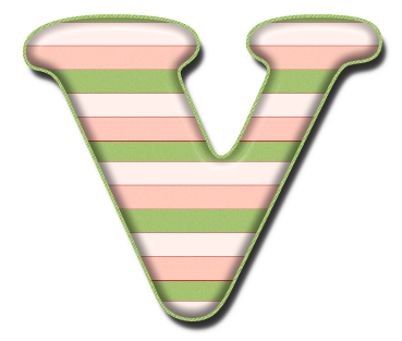 Abecedario con Rayas Horizontales. Alphabet with Horizontal Stripes ...