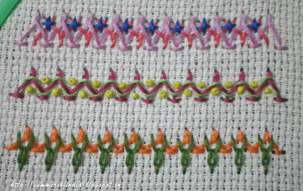 SummersofIndia: Half Chevron Stitch-2