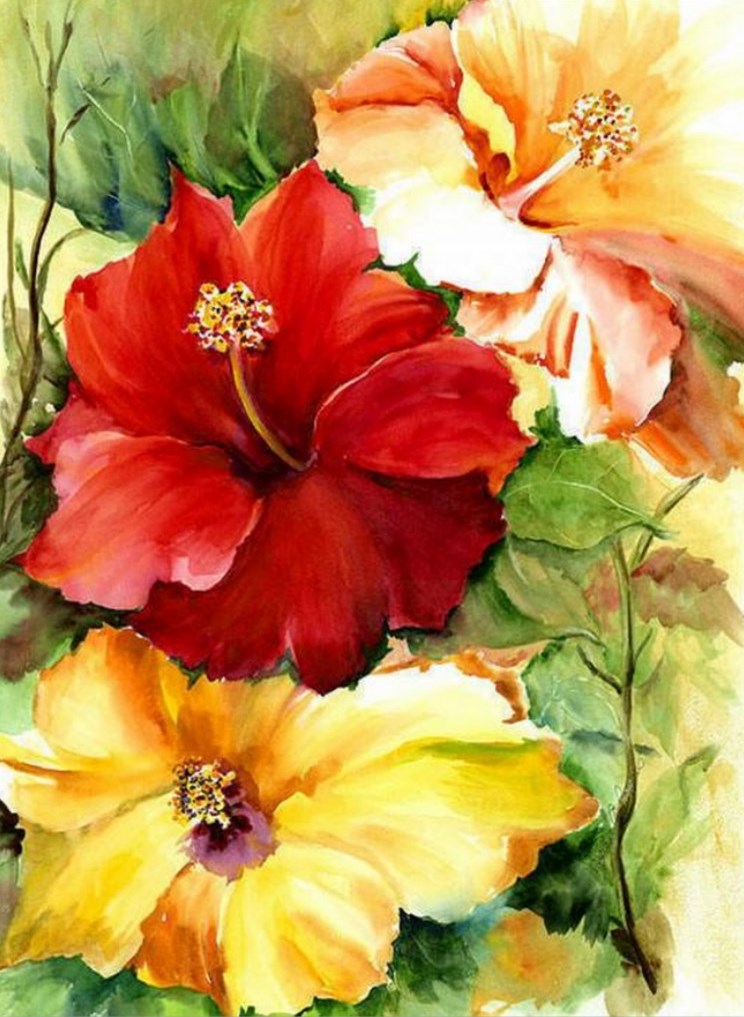 El arte es su máxima expresión : Pintura: Cuadros de flores