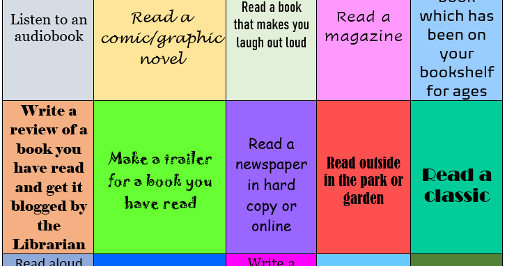 Ravensbourne School libraries : Reading Challenge Competition