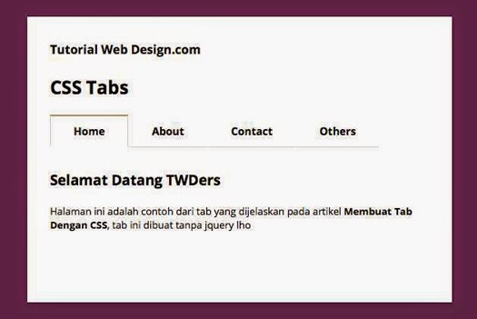 Creating Tabs With CSS - Tips & Trik Blog