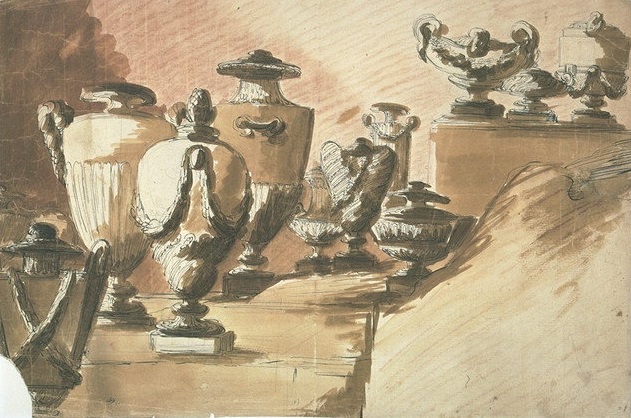 Spencer Alley: Louvre - Unassigned French Study Drawings - 18th Century II