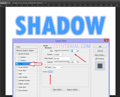 Efek Shadow di Dalam Tulisan menggunakan Photoshop (Inner Shadow ...