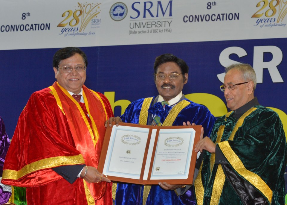 8th Convocation of SRM University, Chennai, Tamil Nadu -28-12-2012 ...