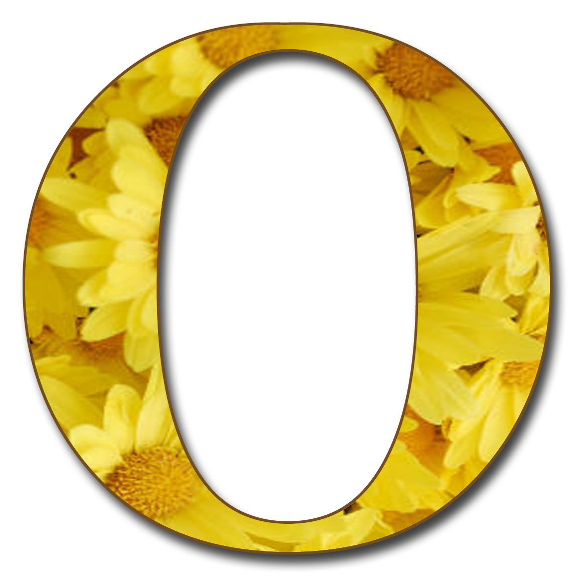 GRANNY ENCHANTED'S BLOG: Free Yellow Floral Alphabet