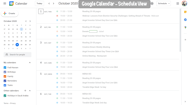 Time Management Using Google Calendar