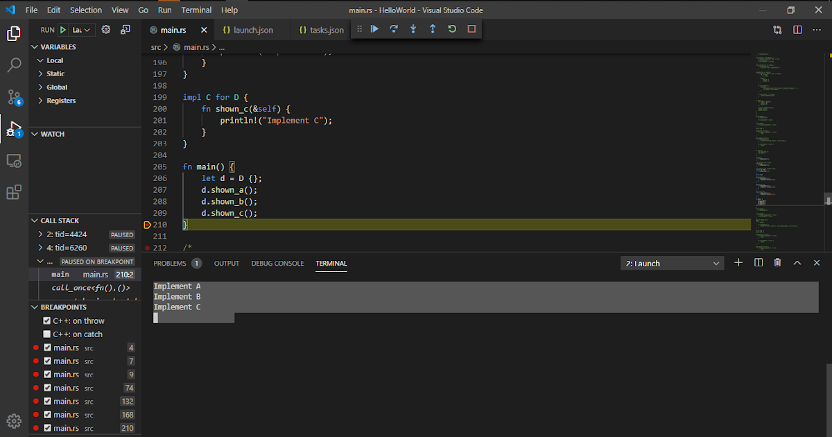 func Main ( ) { }: Inheritance in Rust