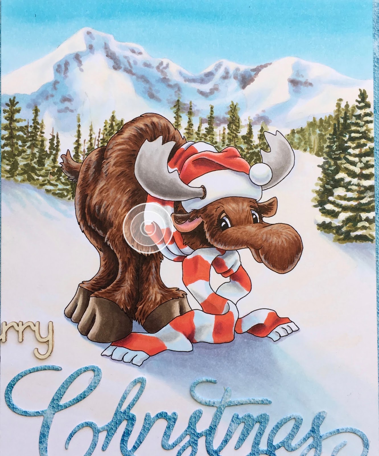 Crissy's Art & Heart: Merry Chris-moose!