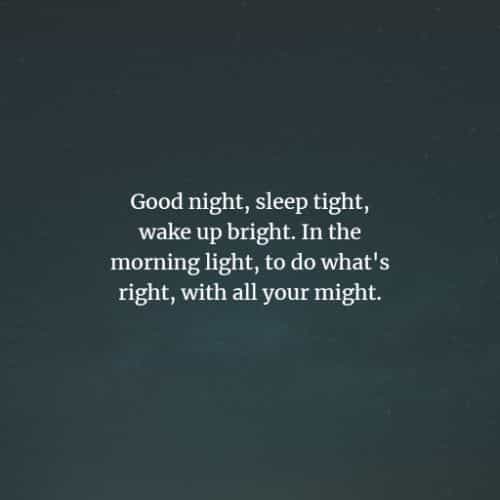 50 Goodnight quotes and sayings for him and her