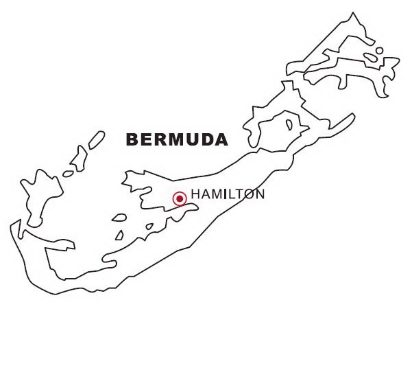 Coloring map of Bermuda | COLOR AREA