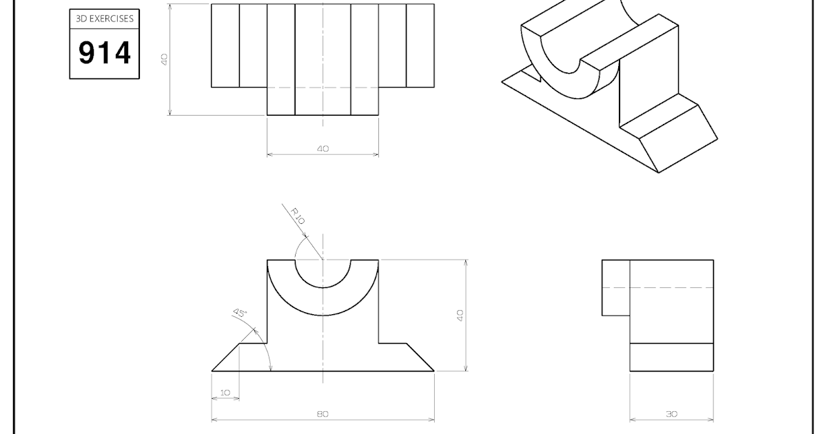 3D CAD EXERCISES 914 - STUDYCADCAM