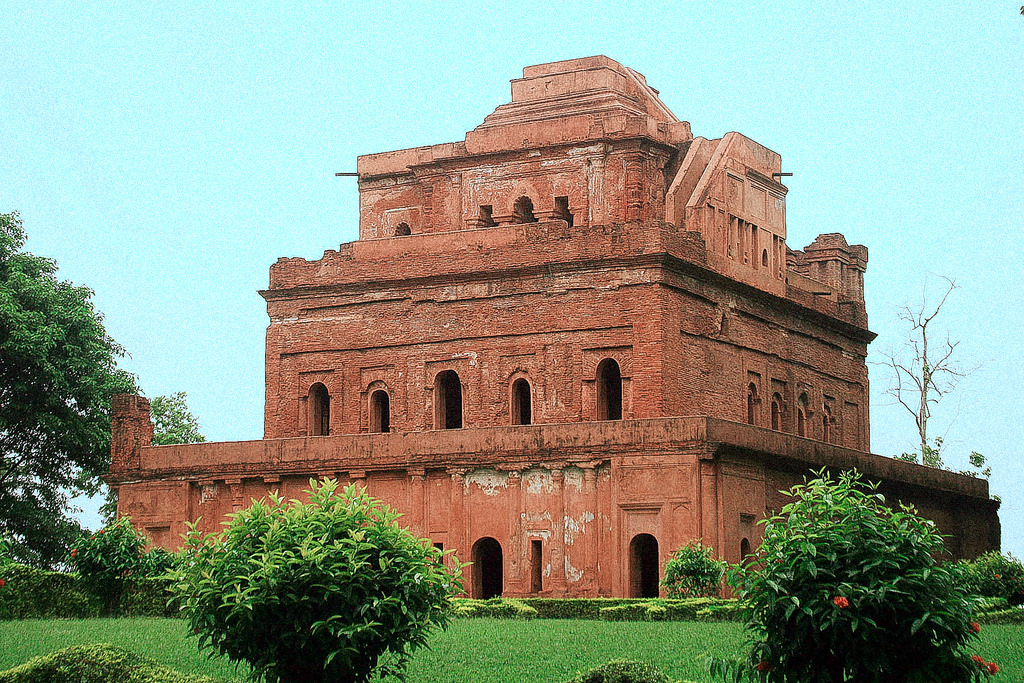 The historical Rangpur palace (Talatal Ghar and Kareng Ghar) of Rangpur ...
