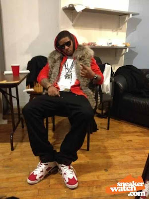 Wake'N'Lace: Vado On The Set Of New Video Wearing "Carmine" Air Jordan 6