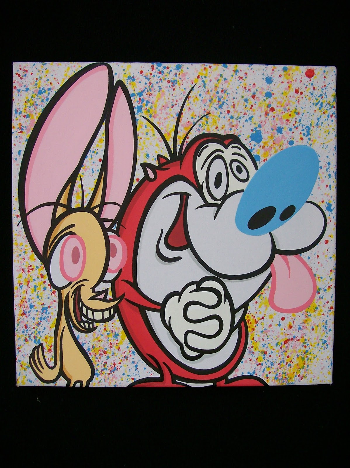 Jdtoonart Cartoon and Comic pop art Paintings: Ren Hoek and Stimpy