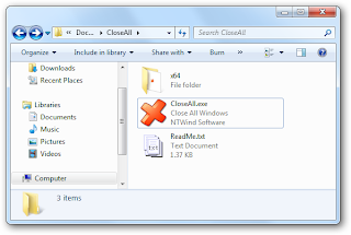 How to Close All Open Windows with a Single Click ~ M.Bouzaid