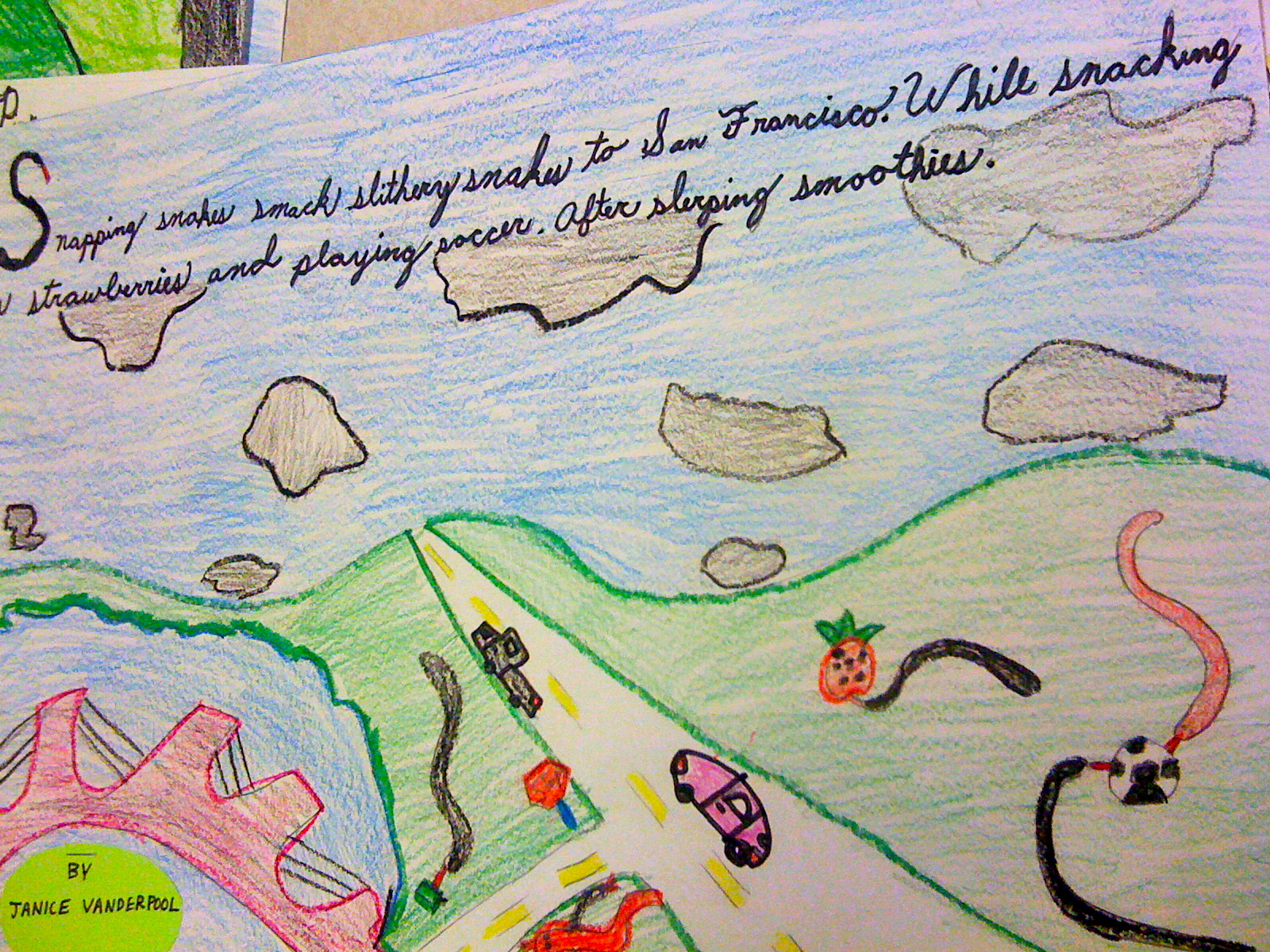 Coral vs. Salmon: Alliteration Illustrations