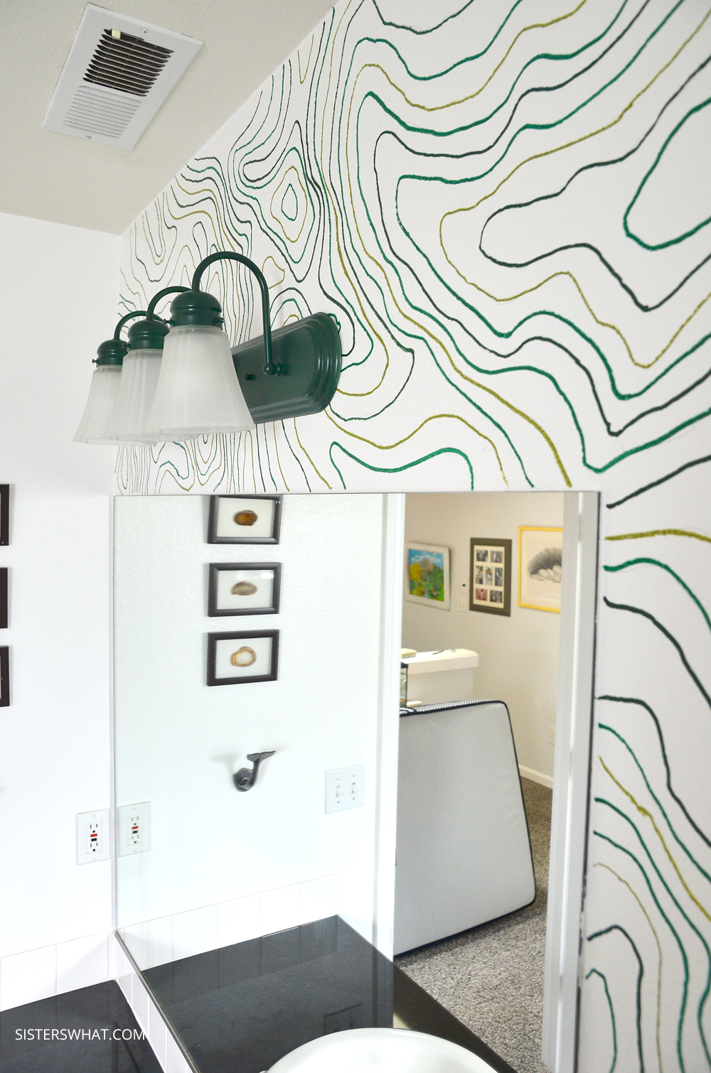 DIY Topography Wall Mural - Sisters, What!