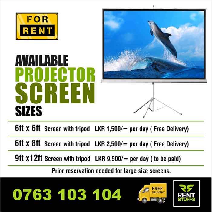 Rent Stuffs - Anything for Rent.: Projector Screen for Rent