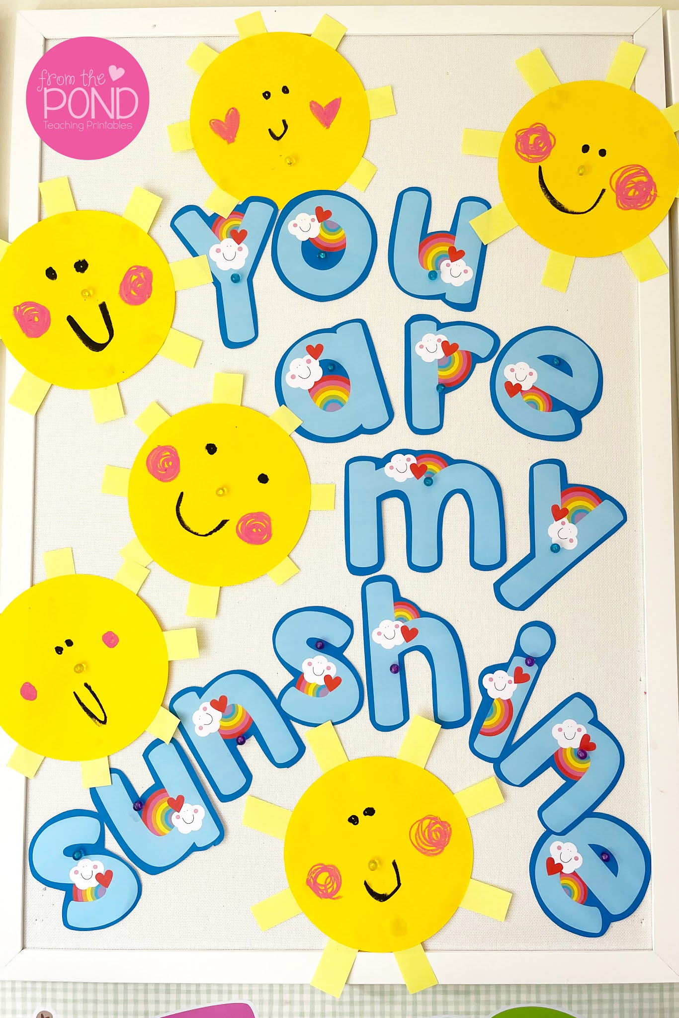 Rainbow Bulletin Board Letters | From the Pond