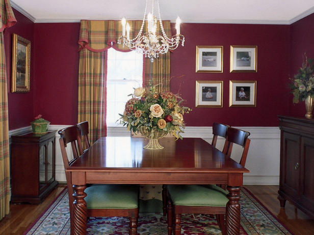 OAD Internacional: Comedores Elegantes con Paredes de Color Rojo - 11 Ideas