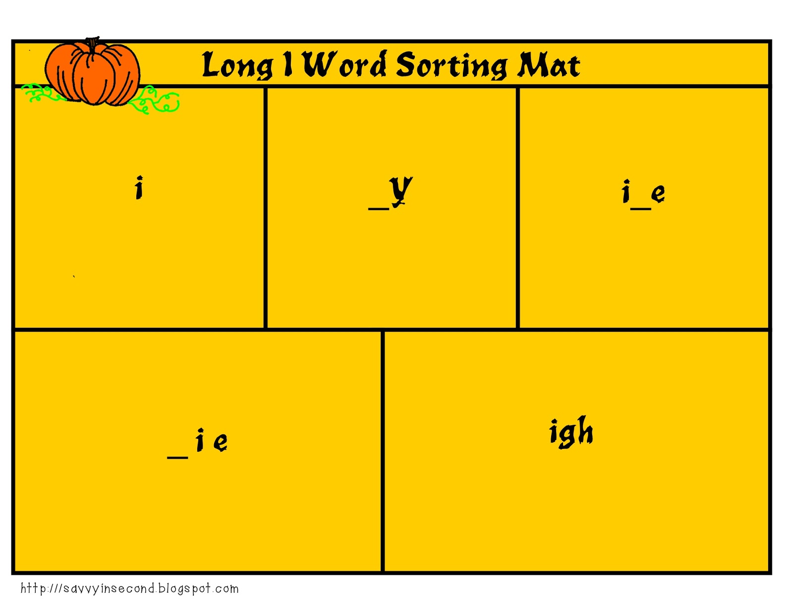 Savvy in Second: Halloween Literacy Center Giveaway