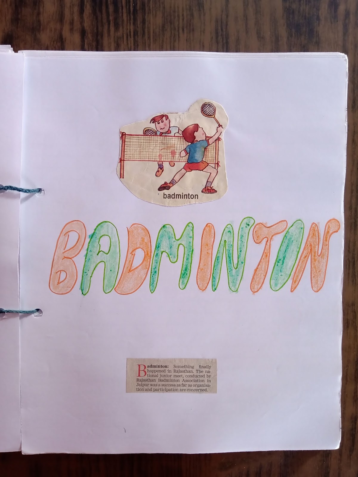 Dear Study: Physical Education File | Athletics Project | Badminton ...