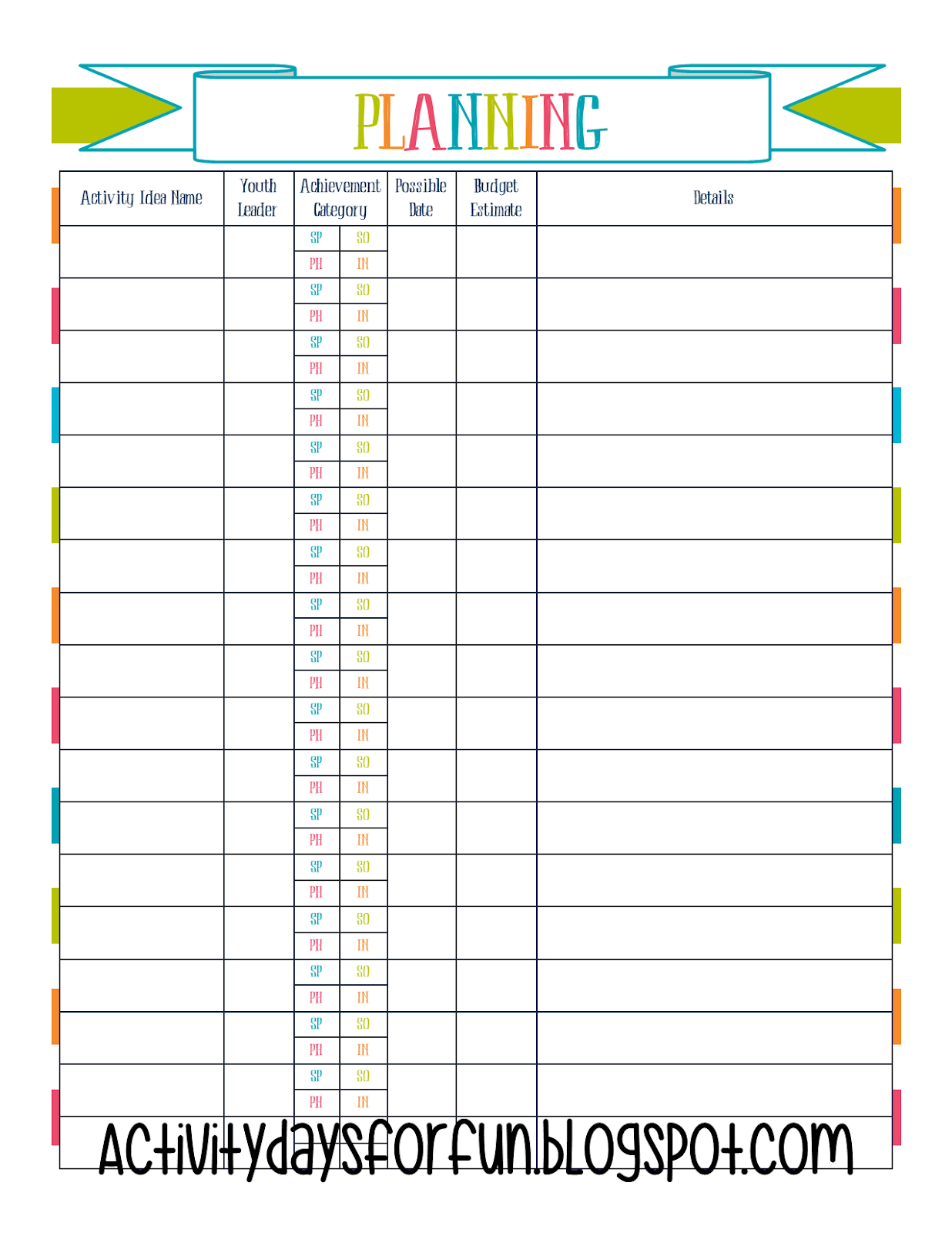 Primary Activity Ideas: Primary Activities and Goals Kit - Latter Day ...