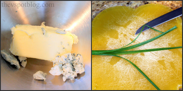 Blue Cheese & Chive Compound Butter Recipe | The V Spot