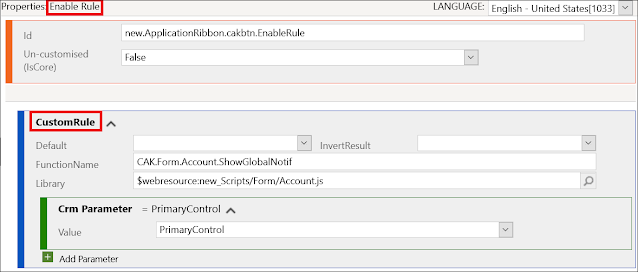 DYNAMICS 365 HOW TO SHOW GLOBAL NOTIFICATION FROM ENTITY VIEW