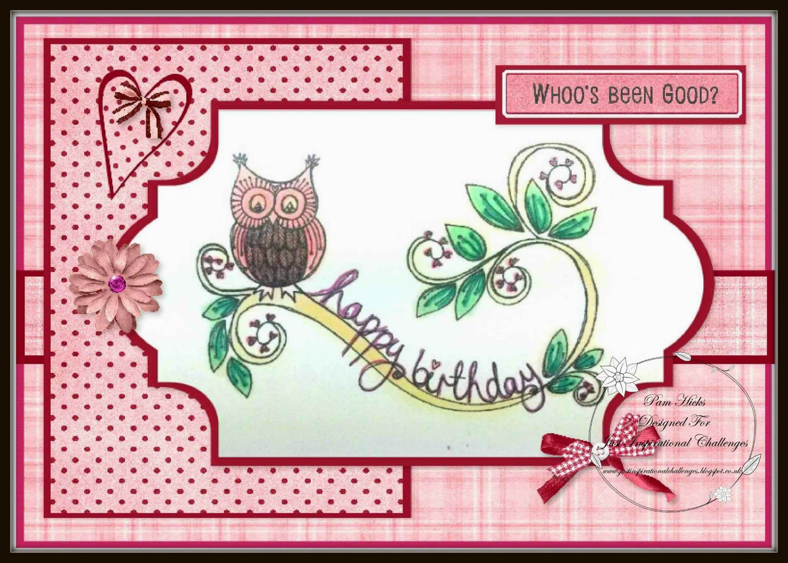 Just Inspirational Challenges: "Team B" with "Stitchy Bear" & "Art By ...